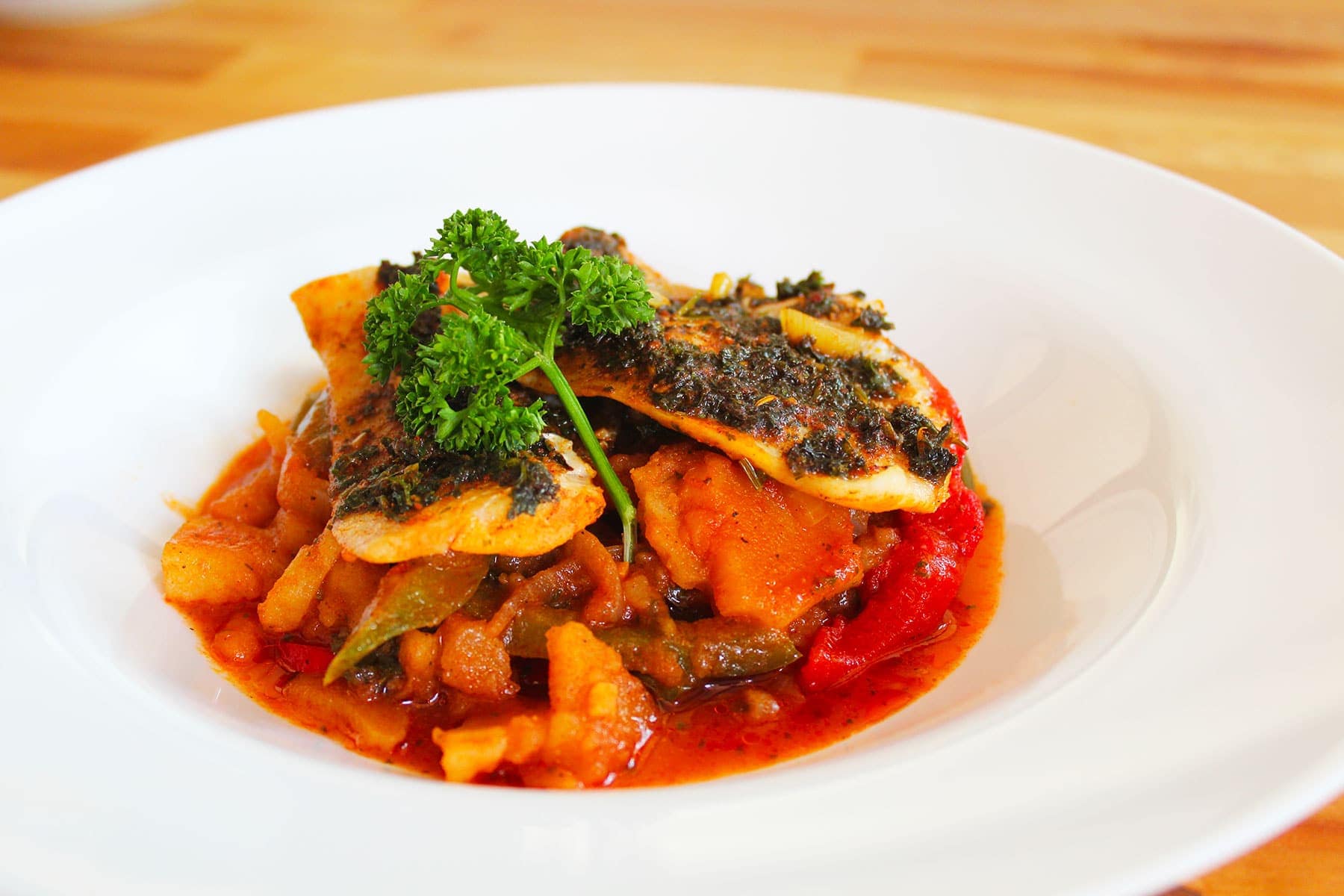 Tajine de poisson - La Qantine